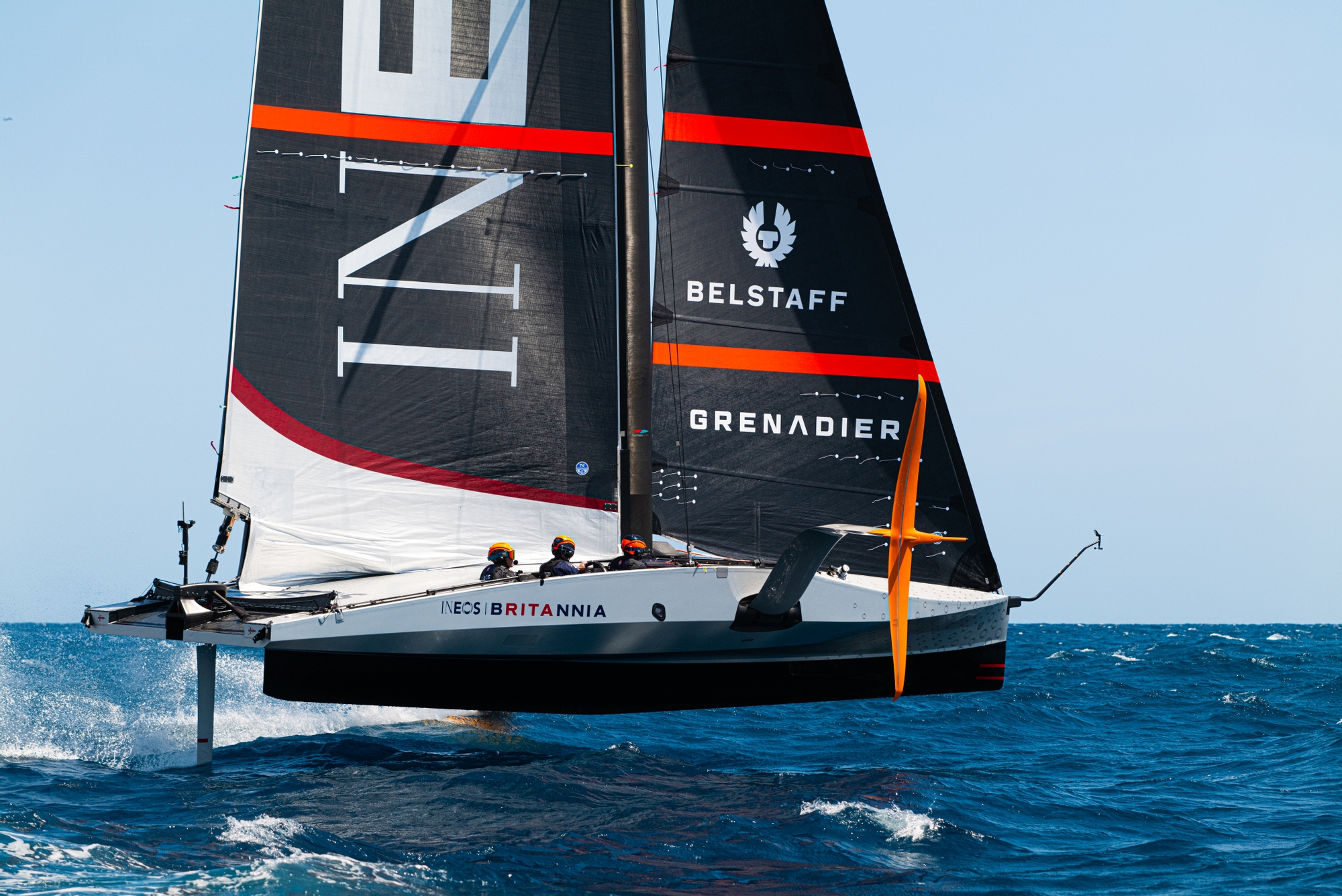 KIWIS LAUNCH THEIR AC40 IN BUMPY WINDY BARCELONA - 37th America's Cup
