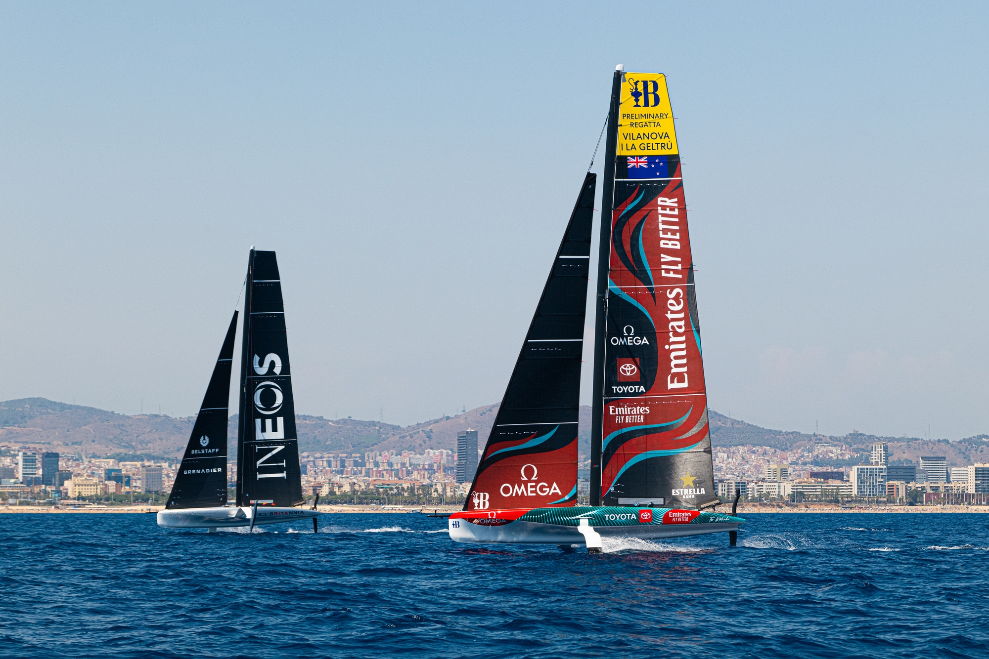 FIRST FLEET RACING THE AC40s IN BARCELONA - 37th America's Cup