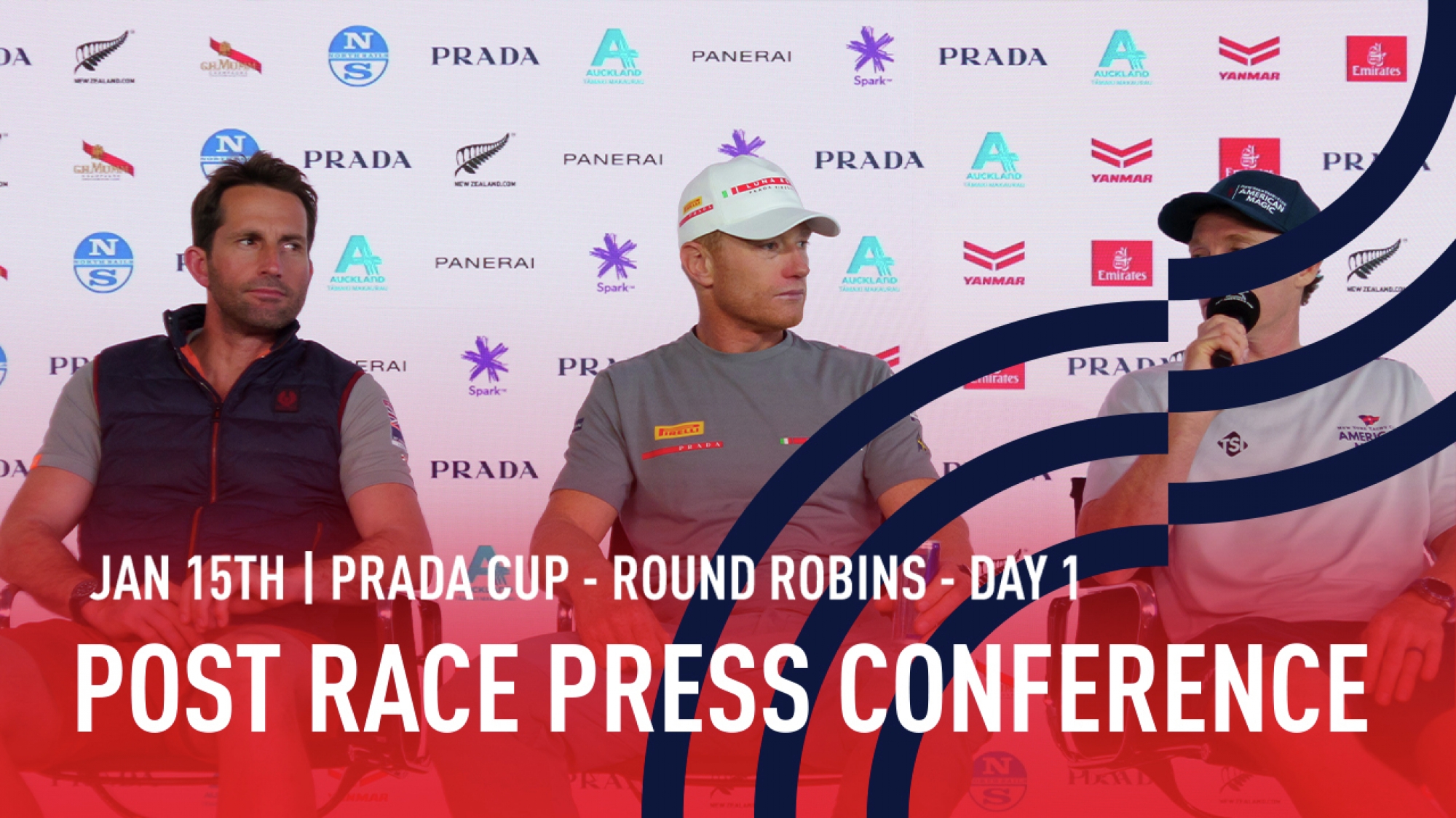 DAY 1 POST RACE PRESS CONFERENCE - 37th America's Cup